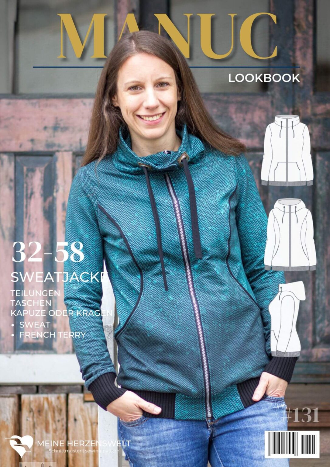 Teddyjacke nähen aus Sweatjacken-Schnittmuster 🧸